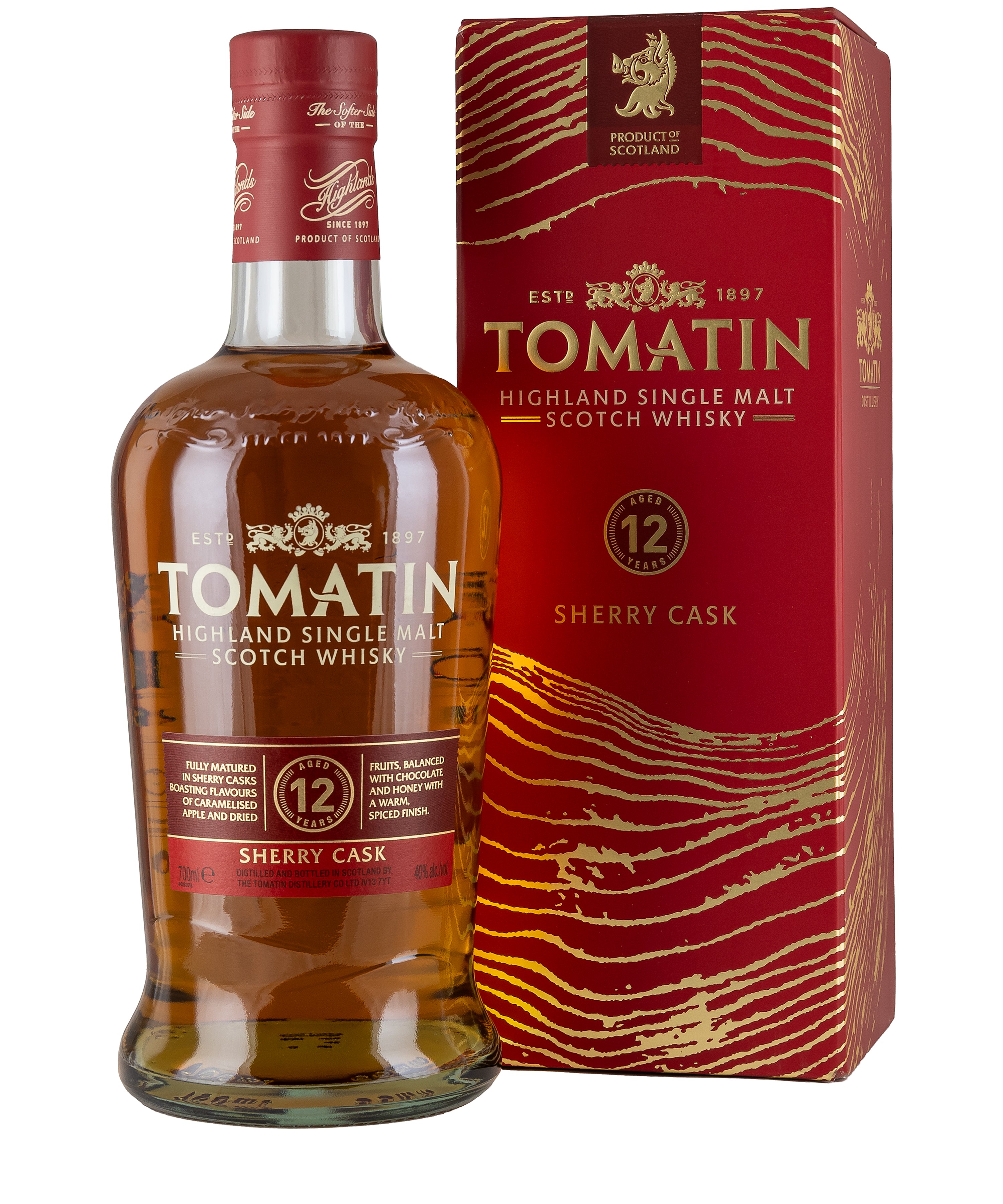 Tomatin 12 Year Old Sherry Cask Single Malt Whisky – HAY WINES